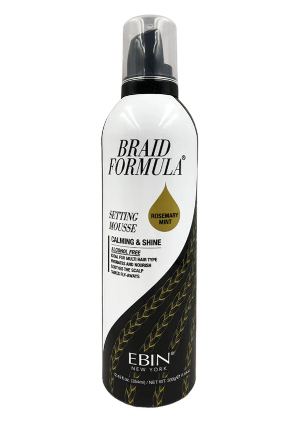 Ebin Braid Formula Setting Mousse Rosemary Mint – NY Hair & Beauty ...