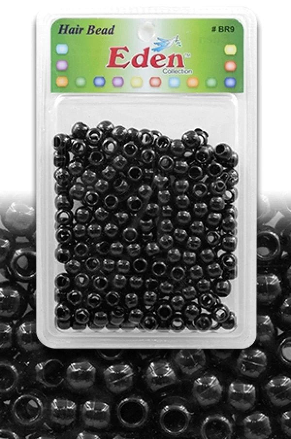 Eden Medium Round Hair Beads - Black – NY Hair & Beauty Warehouse Inc.
